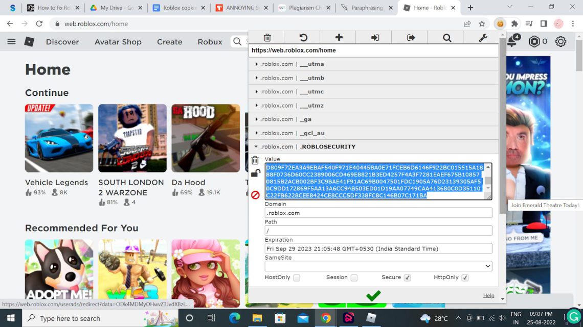 Roblox cookie logged - sweetwera